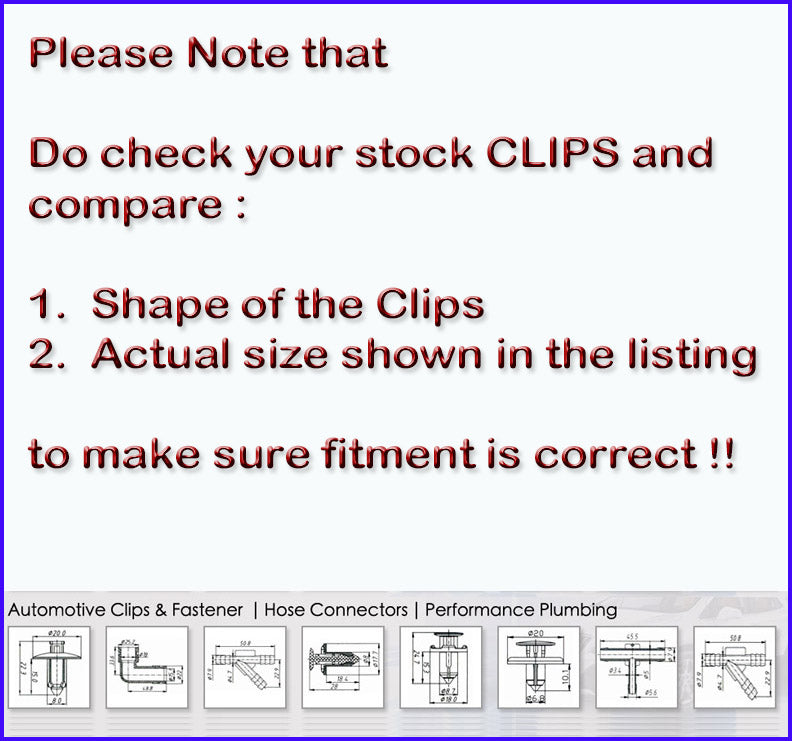 20pcs Fit Audi Fender Liner Retainer Clip 8E0821989A autobahn88 ...